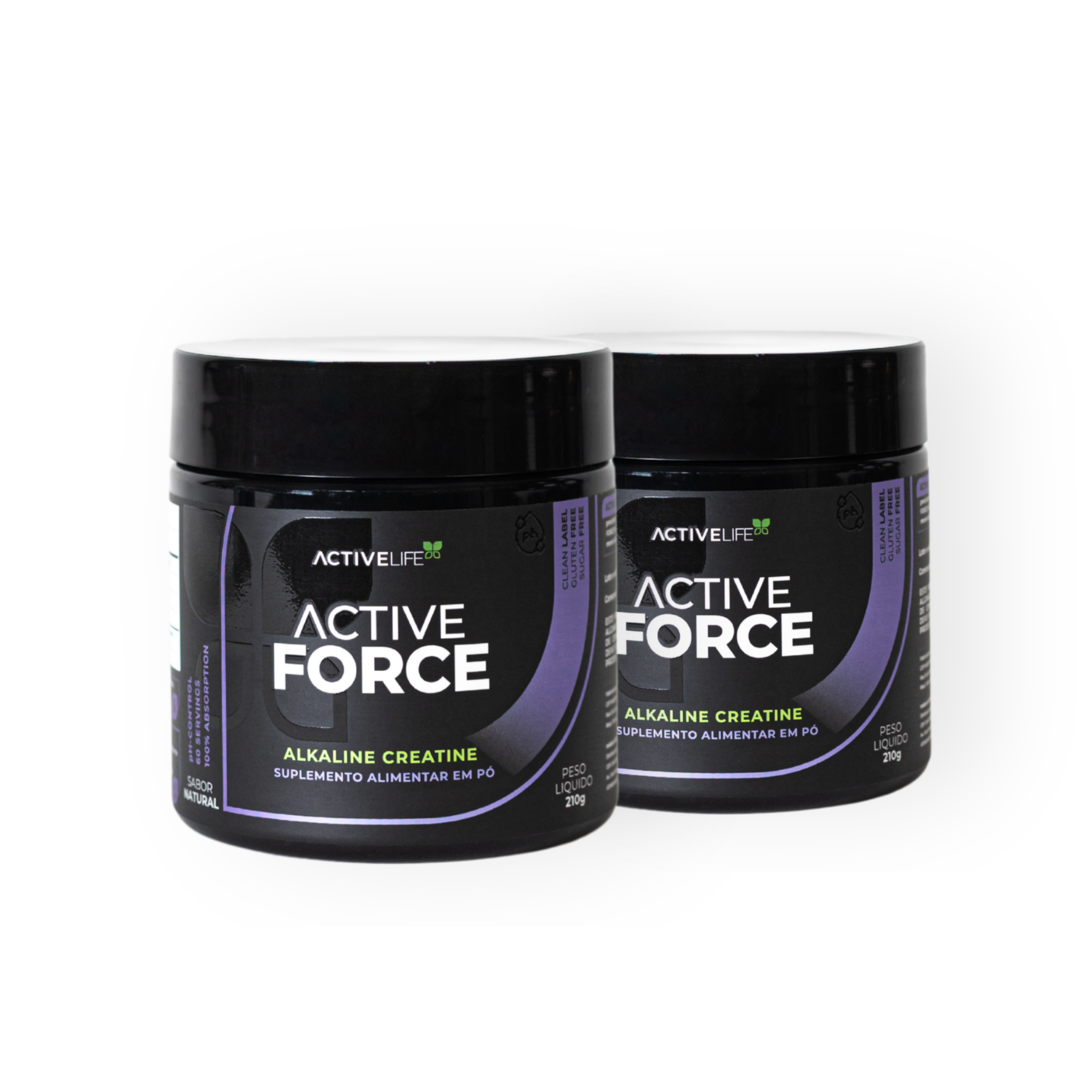 2 UNIDADES - Active Force ALKALINE CREATINE 210G – activelife.br