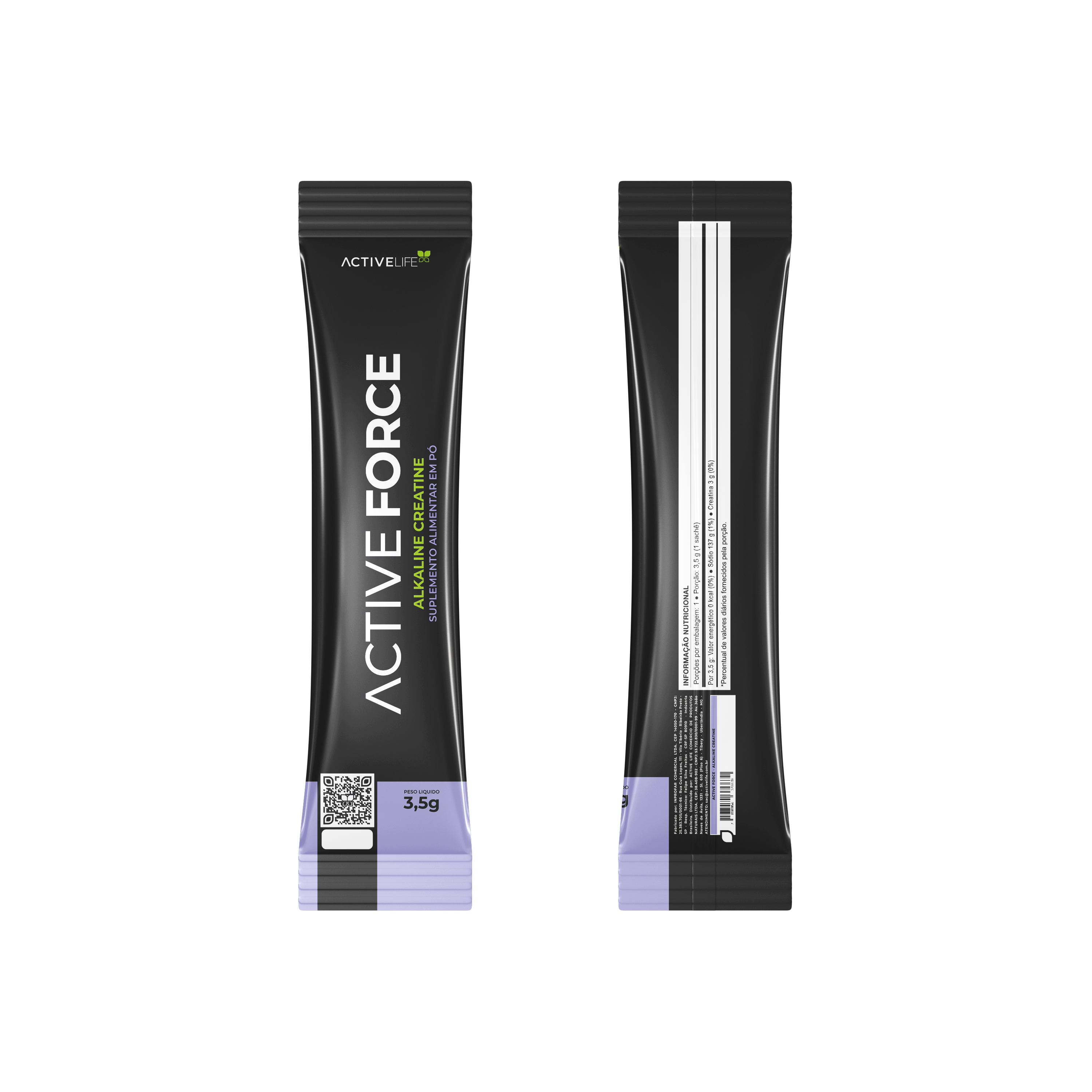 CREATINA ACTIVE FORCE ALCALINA MONODOSE - 3,5G (SACHÊ) – activelife.br